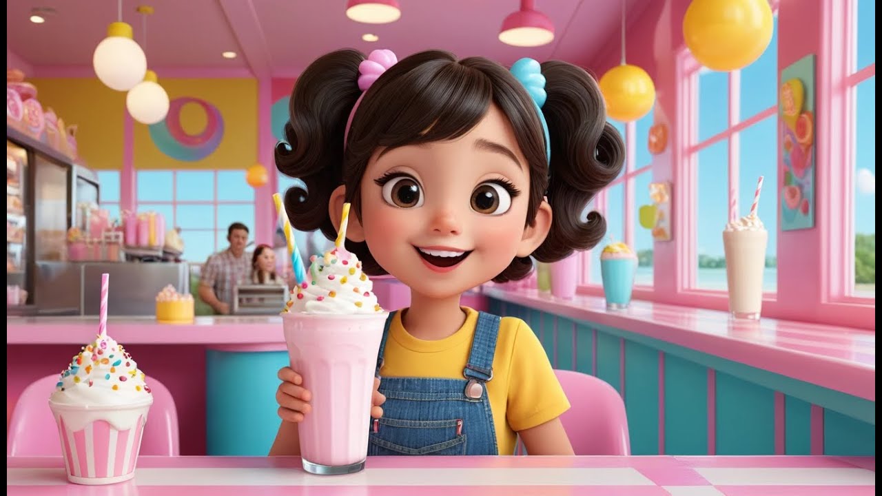 Mix-a-Milkshake, Yum Yum Yum! | Fun and Yummy Nursery Rhyme for Kids ...