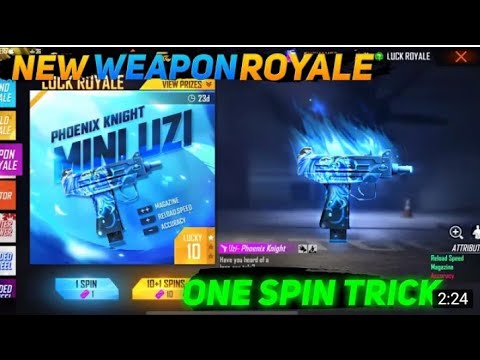 New mini uzi gun skin free fire// new weapon royale free fire// free ...