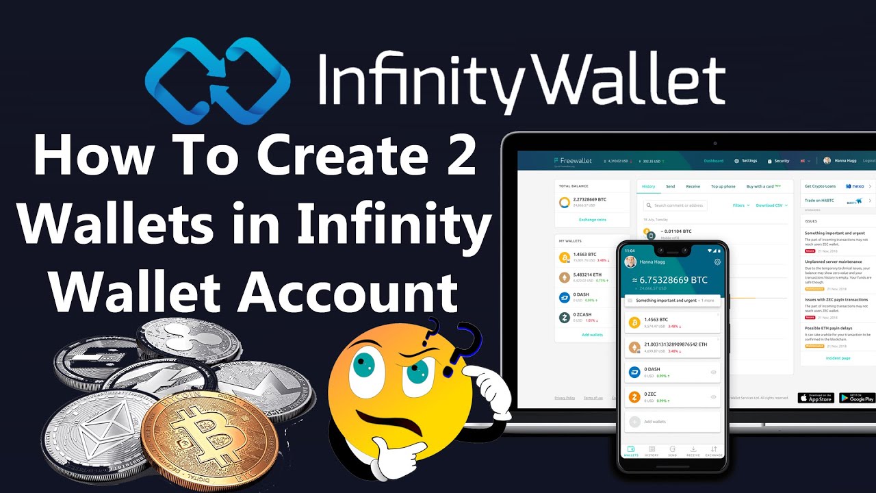 How To Create 2 Wallets in Infinity Wallet | Infinity Wallet - YouTube