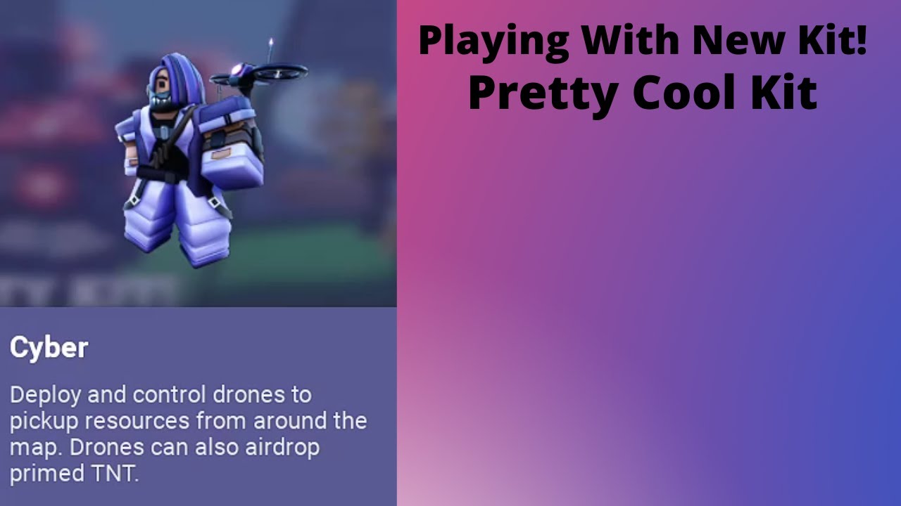 Playing With New Cyber Kit! (Roblox Bedwars) - YouTube