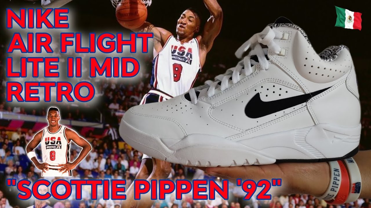 Tenis AIR FLIGHT LITE II MID "PIPPEN '92" - YouTube