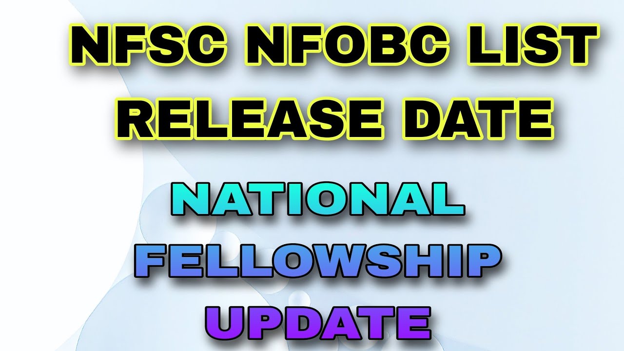 NFSC June 2023 Result , NFOBC 2023 Result, National Fellowship 2023 ...