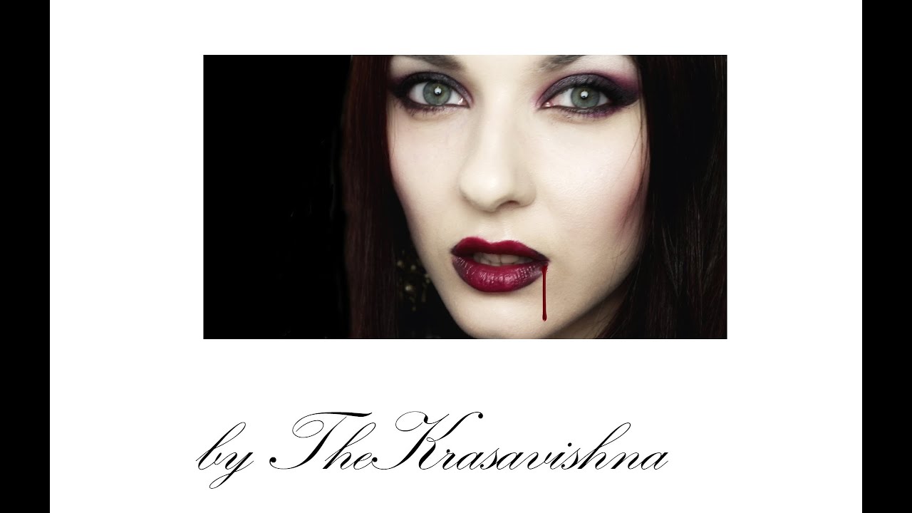 Vampire Makeup Tutorial Transformation Halloween Сумерки - YouTube