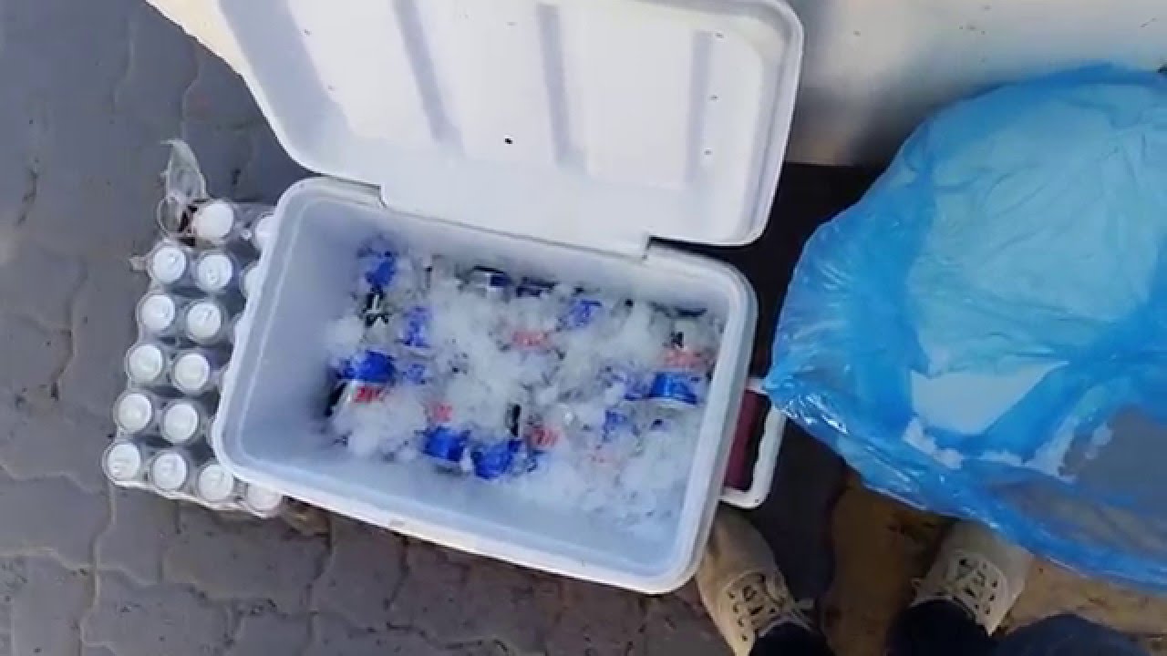Como llenar una hielera con cerveza y hielo de forma correcta!!! te ...