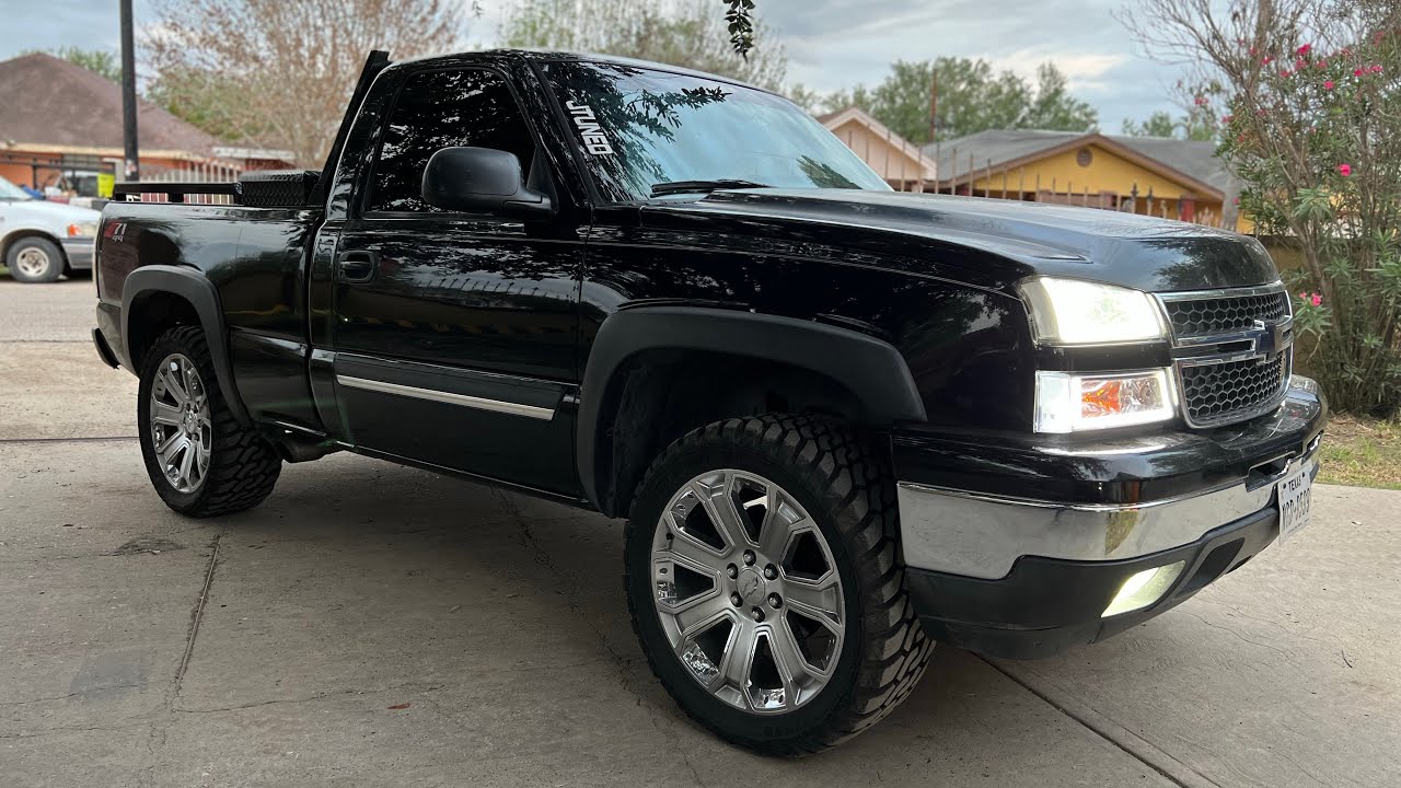 06 Silverado 5.3 4x4 228/228 Cam & Headers - YouTube