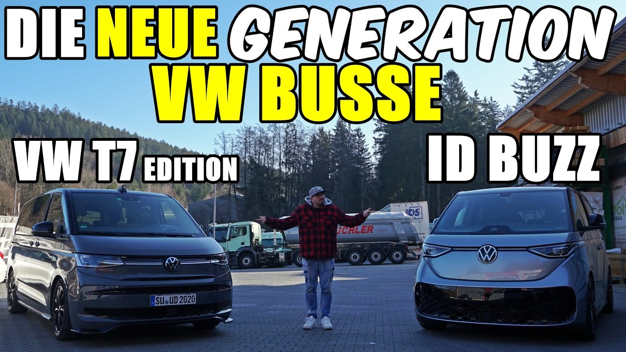 Die neue Generation VW BUSSE / ID BUZZ & VW T7 Edition mit gepfeffert ...