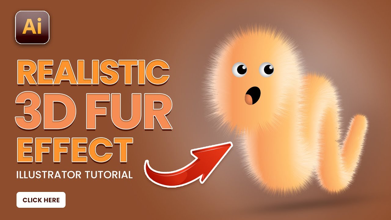 Learn How to Create Realistic 3d Fur Effect in Illustrator Tutorial ...