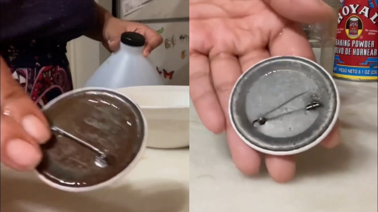 Cleaning Rust Off A Pin / Button / Pinback 🌼🍃 #FreeMumia - YouTube