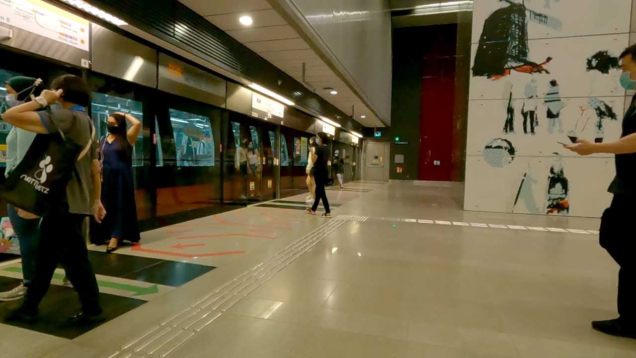 Singapore MRT ride from Holland Village to Marymount train station 1 of ...