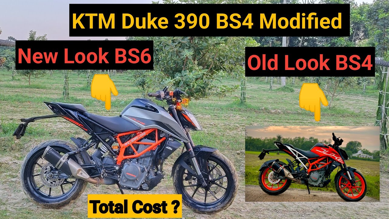 KTM Duke 390 BS4 Modified | Modified To new Look BS6 2023 | Total Cost ...