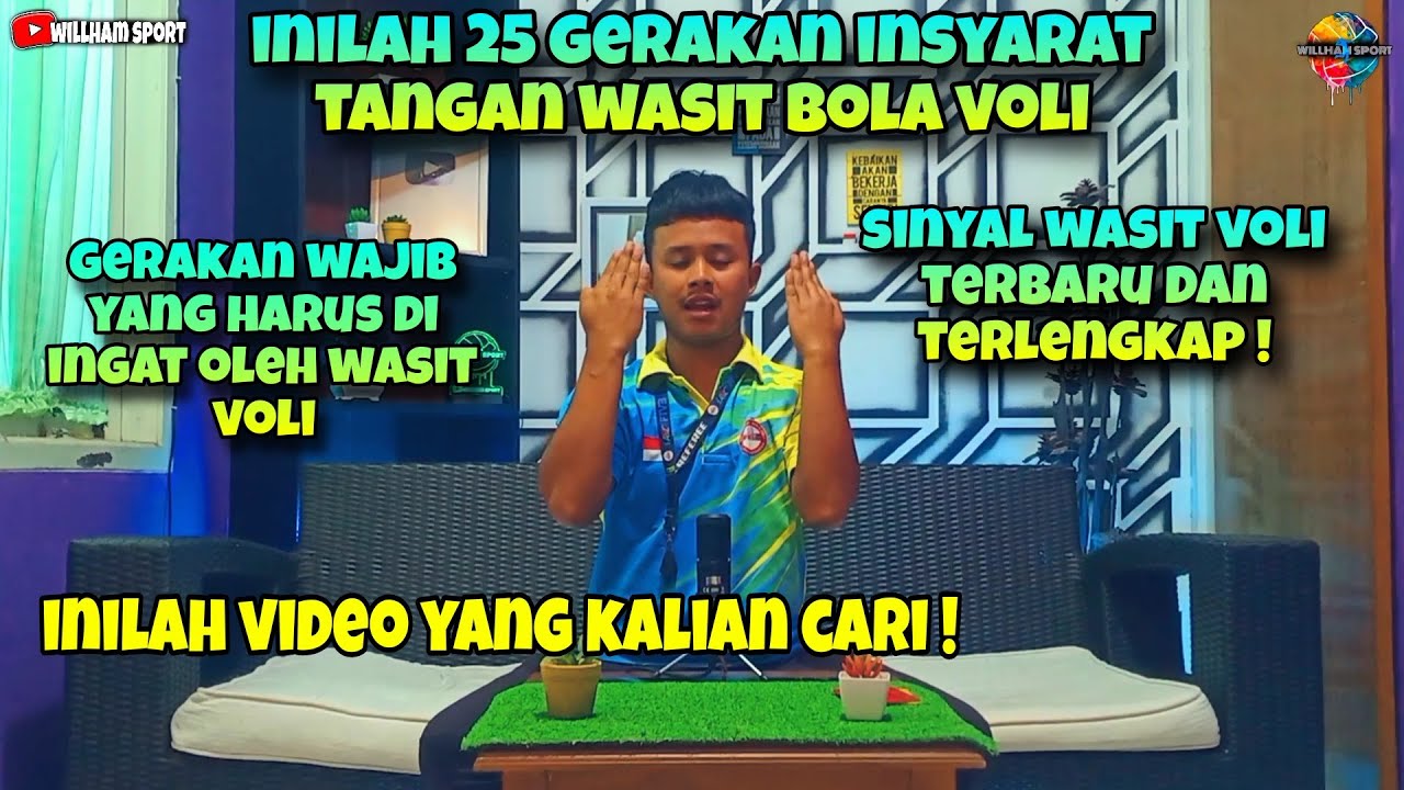 isyarat tangan wasit bola voli terbaru - YouTube