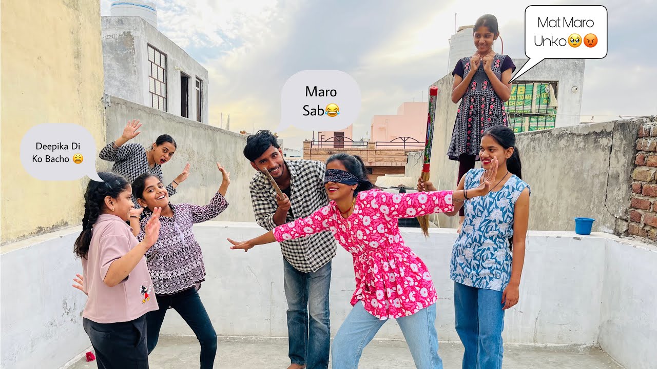PLAYING BLINDFOLD CHALLENGE WITH MY TEAM | Deepika Dagar Vlogs - YouTube
