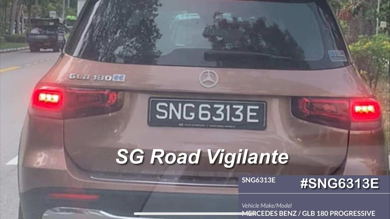 28oct2024 bukit panjang #SNG6313E mercedes glb 180 fail to conform to ...