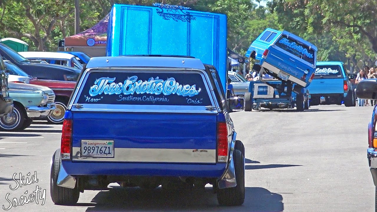 Lowrider Mini Trucks Bed Dancing! Santa Ana California - YouTube