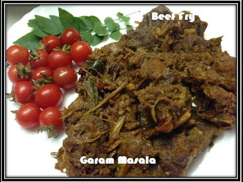 Beef Ularthiyathu / Beef roast Kerala style by Garam Masala - YouTube