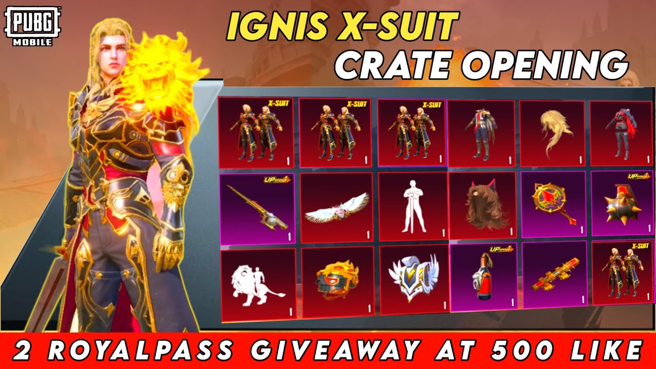 😍 Ignis X-Suit Crate Opning | X-Suit Crate Opening | PUBG Mobile # ...
