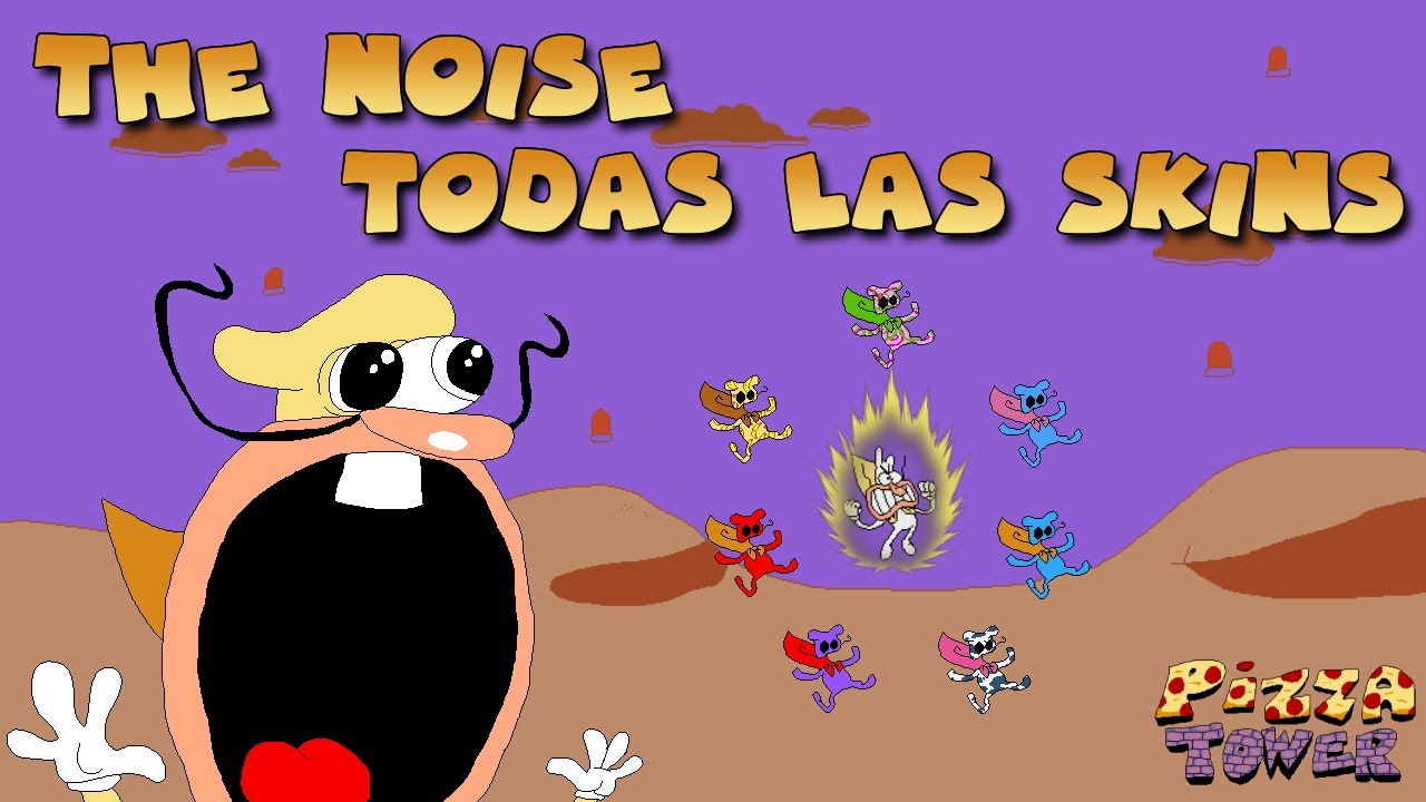 PIZZA TOWER | Todas Las Skins de THE NOISE (y como conseguirlas) - YouTube