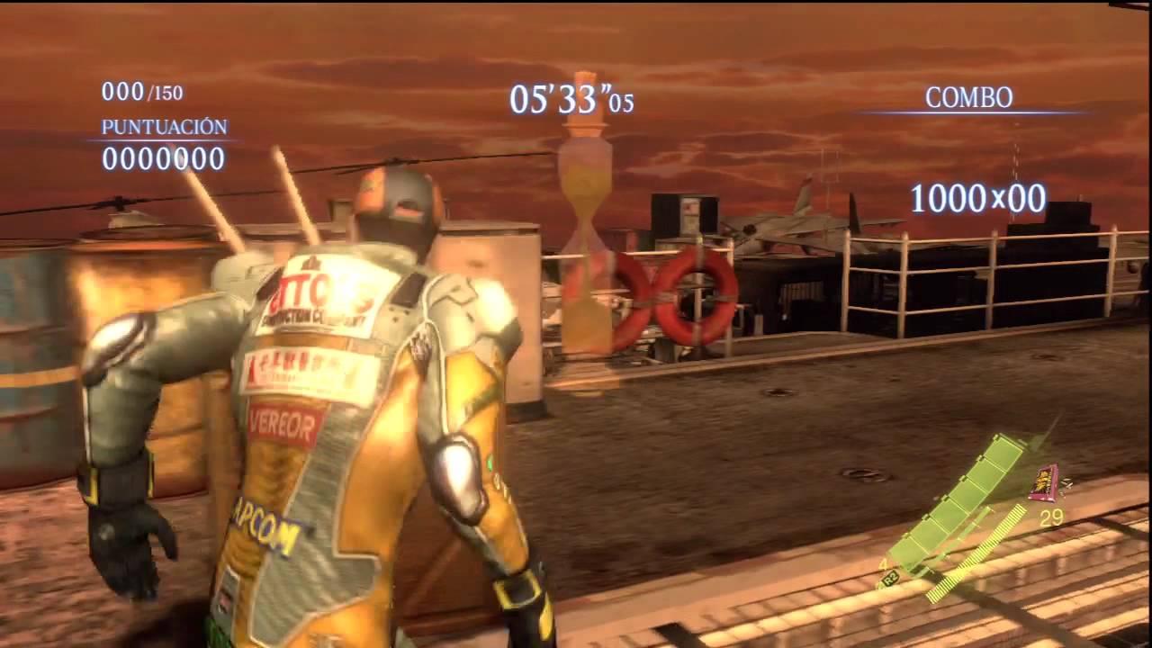 RE6 Mercenaries All Time bonuses - 005 - High seas Fortress - YouTube