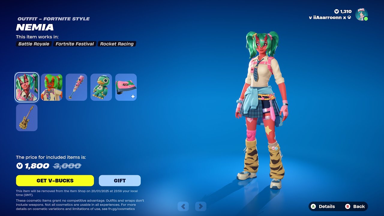 Fortnite Item Shop, January 17th 2025 - *NEW* NEMIA SKIN & ARIANA ...