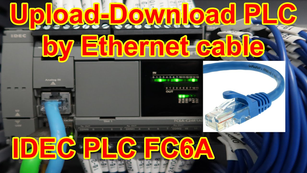WindLDR V8: Upload and Download Program FC6A PLC by Ethernet Cable - P3 - YouTube