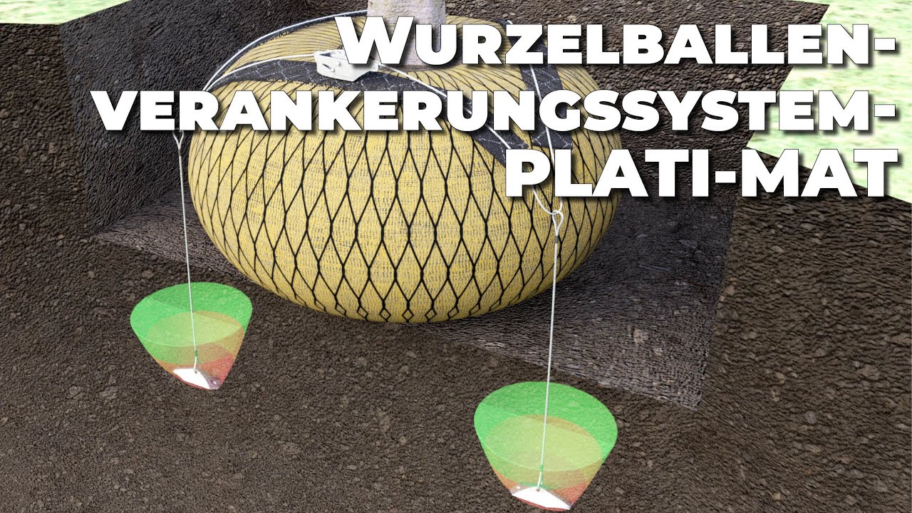 Platipus Wurzelballenverankerungssystem - Plati-Mat®: RF1P / RF2P - YouTube