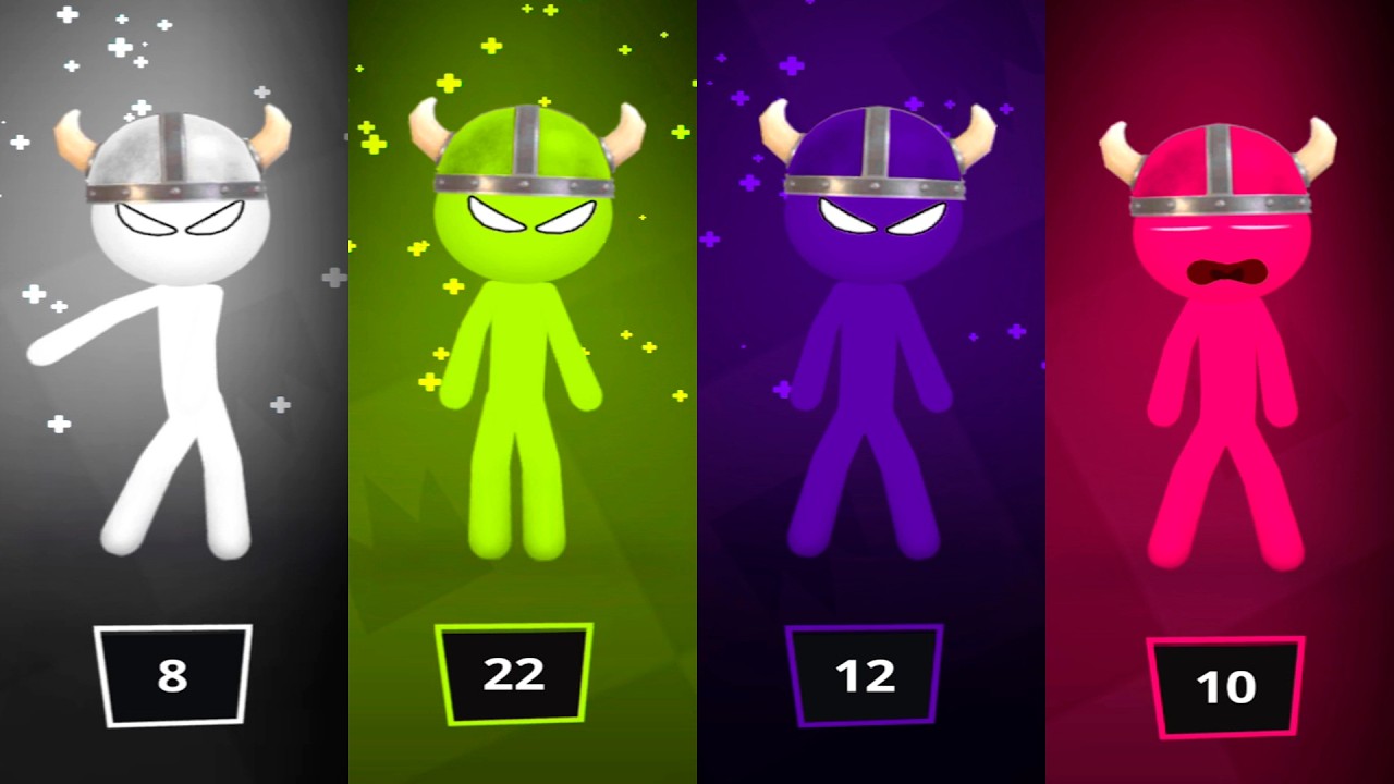 Viking The Stickman Party Funny Random Minigames 1234 - YouTube