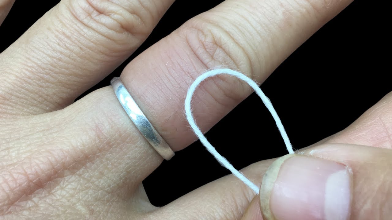Ring Stuck on Finger? Use This Thread Trick to Remove It! - YouTube