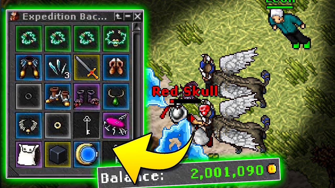 Encontrei um RED SKULL Caçando no Tibia e Fiz Isso... - YouTube