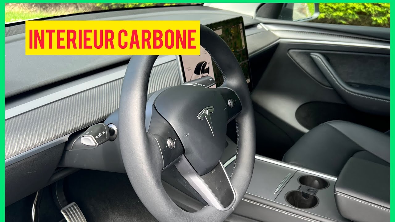 Planche de bord de sa TESLA en CARBONE en moins de 5 min - YouTube