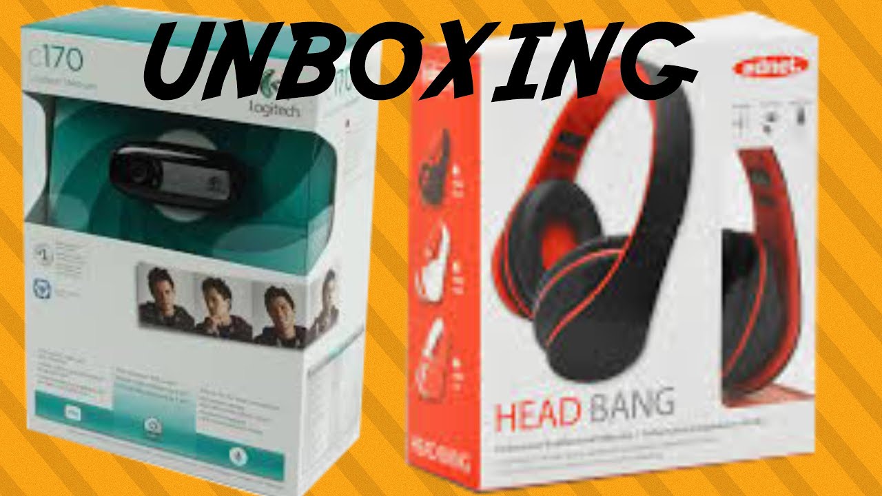 UNBOXING - #1 - CUFFIE HEADBANG & LOGITECH C170 - YouTube