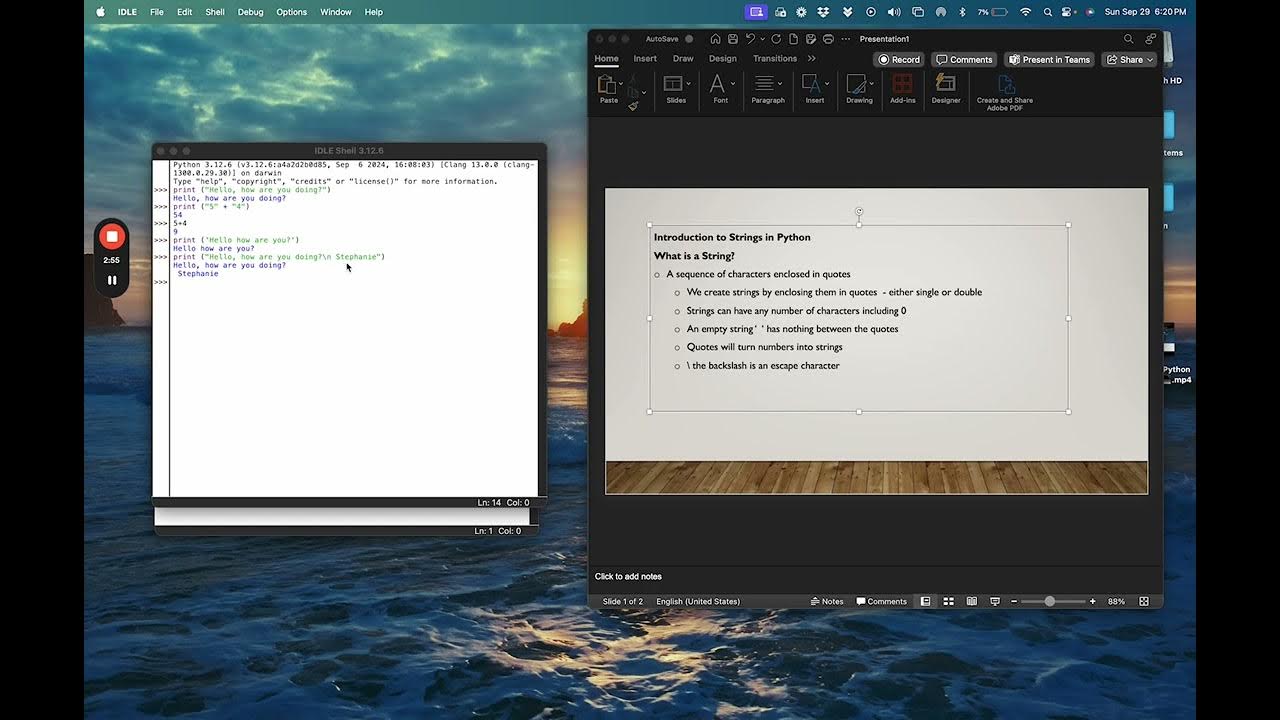 Python Basics Understanding Strings - YouTube