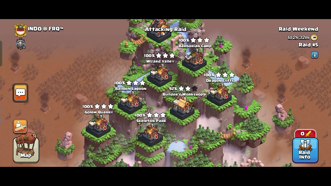 Capital Hall 9-10 | Destroy 2 District Halls with total only 4 Attacks ...