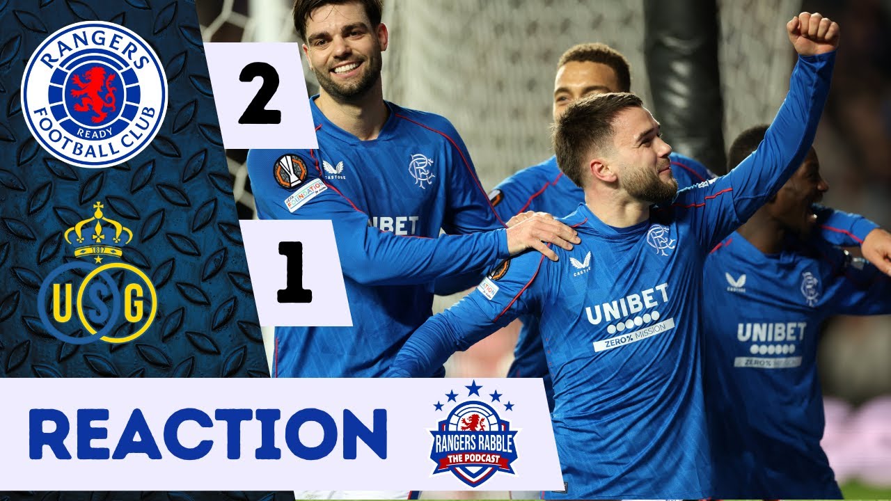 TOP 8 BABY!! | Rangers 2-1 USG | Europa League Reaction - YouTube