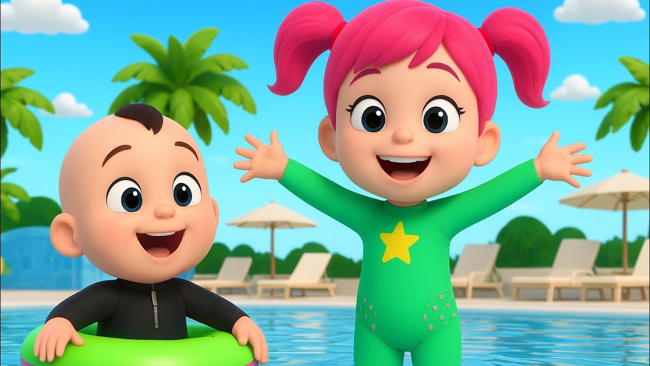 Swimming Song for Kids | Fun Nursery Rhymes & Baby Songs | Summer Pool ...