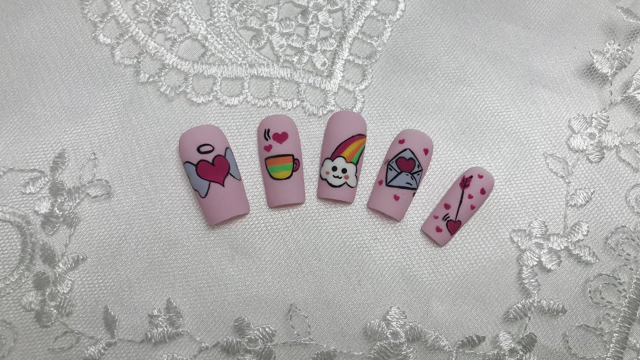 PHJS03 Beautiful Decoration Color Of Love Nails Compilation Tutorial / Pablo Hernandez Jon Simon ...