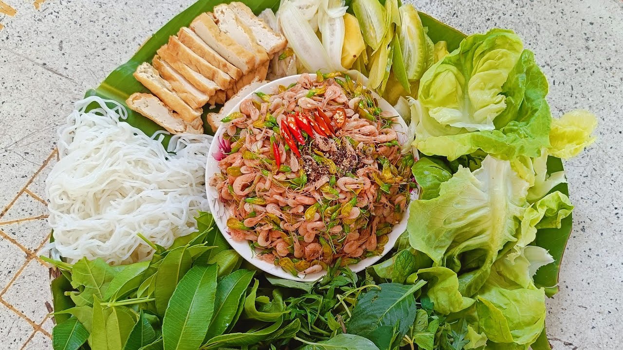 Tép Rong Xào Bông Điên điển ngon hết biết - YouTube