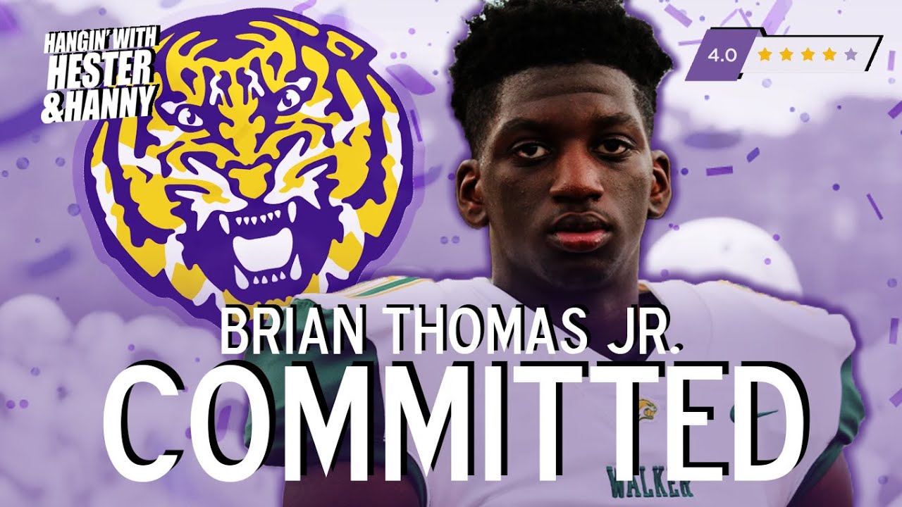 LSU adds 4-star WR Brian Thomas Jr. to 2021 class - YouTube