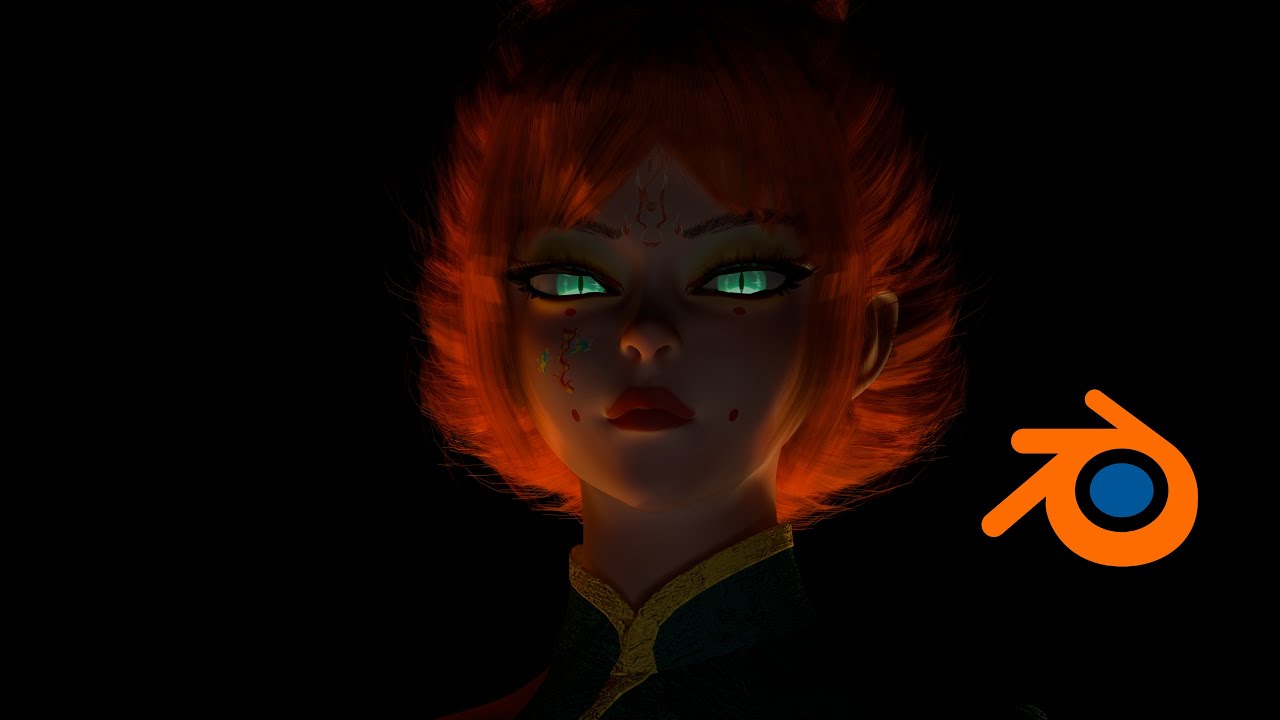 Stylized Character design Final 3D Render | Ming | OC | Blender EEVEE ...
