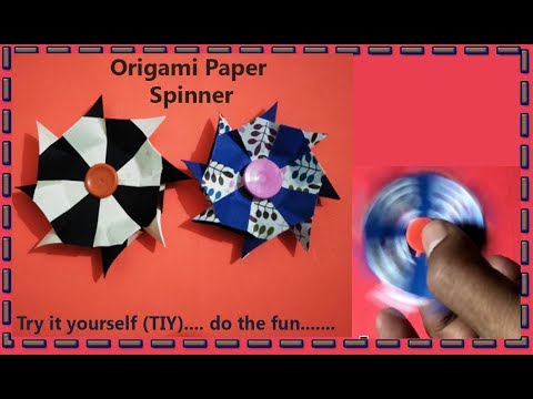 How to make easiest paper spinner by Art House | Very very easy paper ...