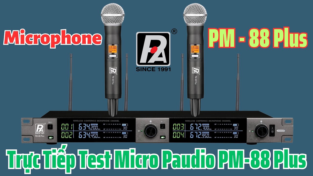 Test Chất Âm Micro Paudio Thailand PM-88 Plus - YouTube