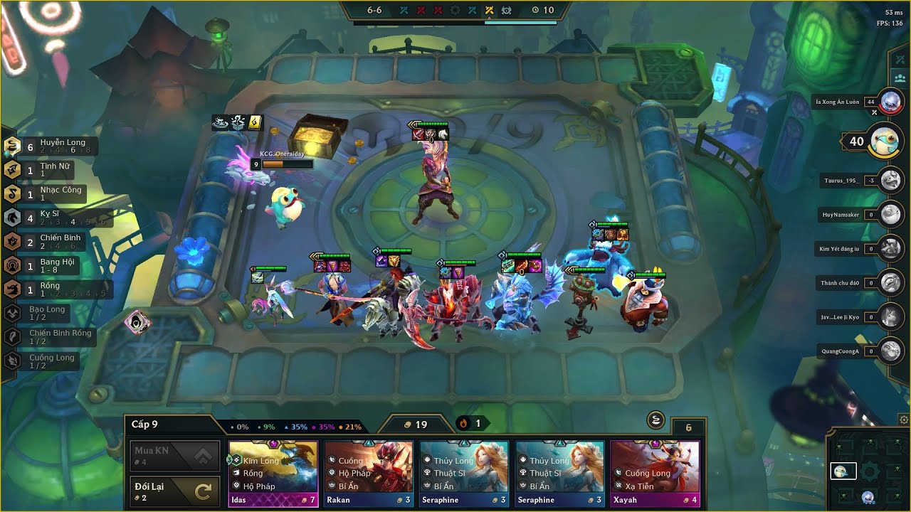 OnE MaN Servive GaMing | TFT | The line-up of 5 jade dragon Jayce 3s ...