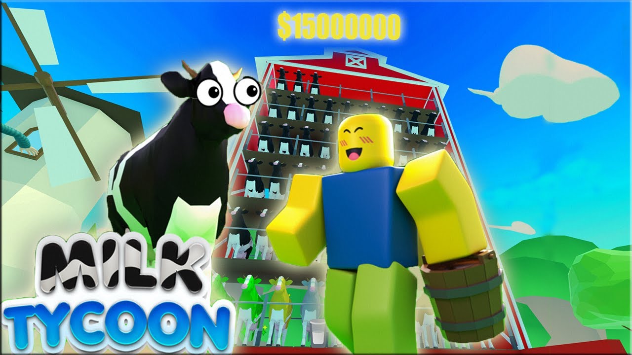 I spent 15 million on cows | Milk Tycoon Roblox - YouTube