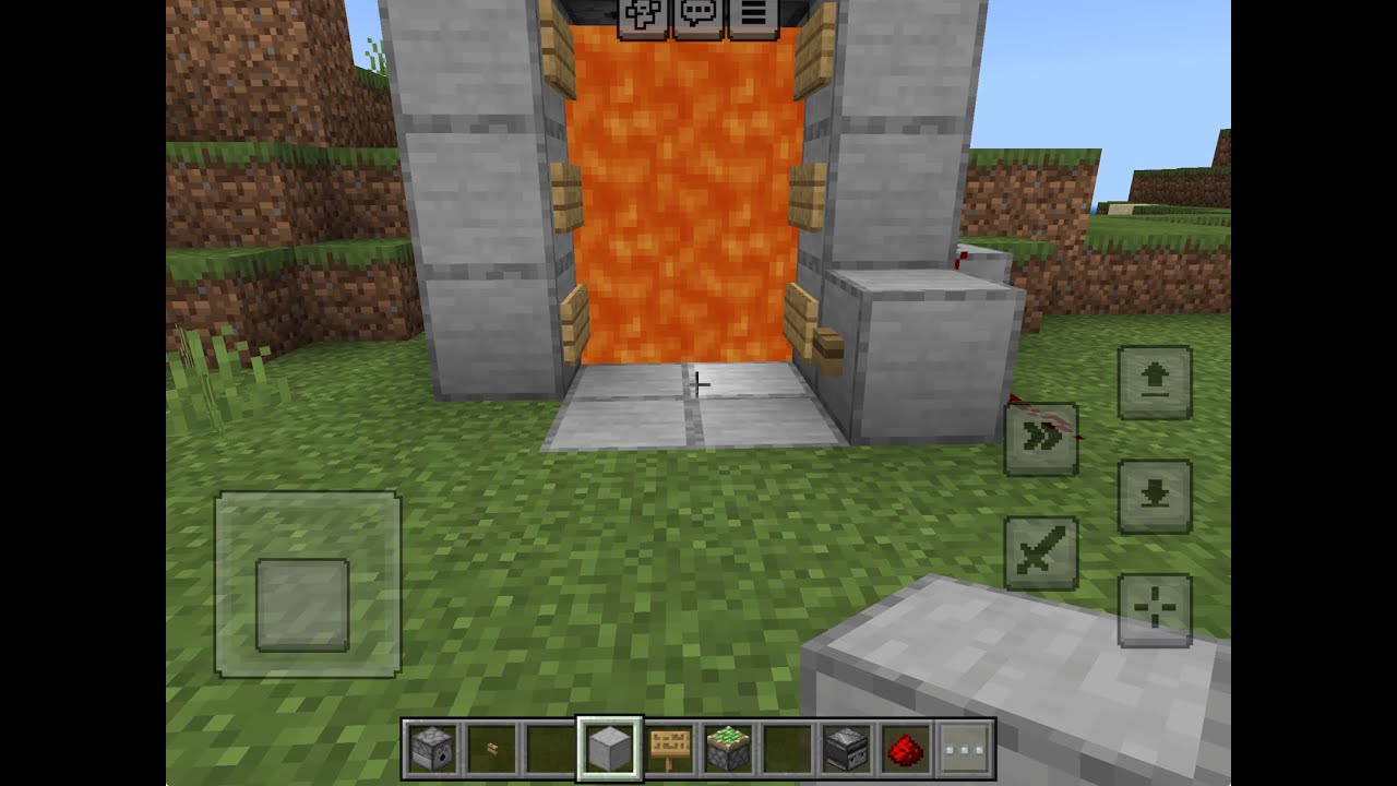 How to make a lava door - YouTube