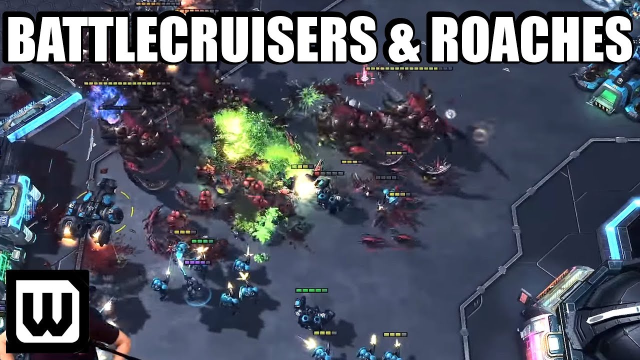Starcraft 2: ROACHES & BATTLECRUISERS! (Burninantor vs Fullheart) - YouTube