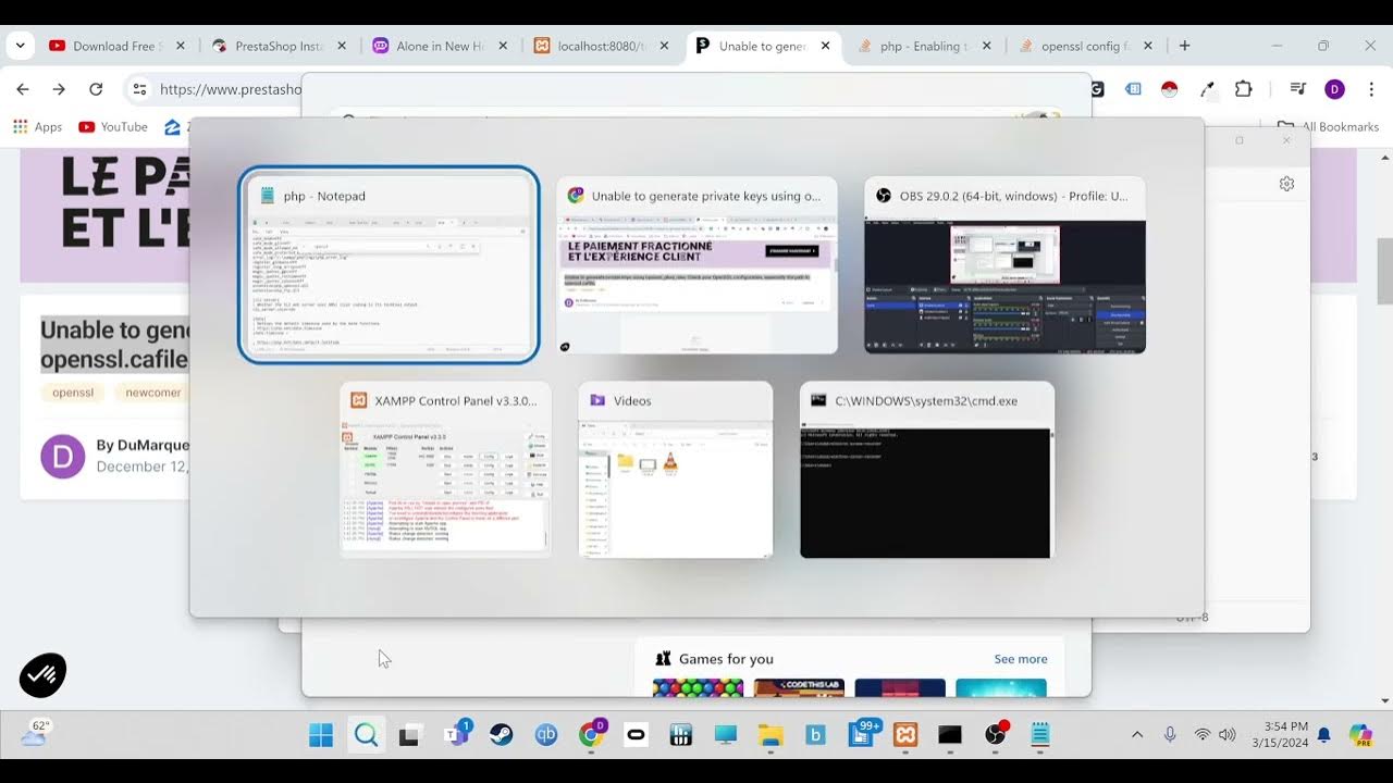 How to fix Unable to generate private keys using openssl_pkey_new? - YouTube