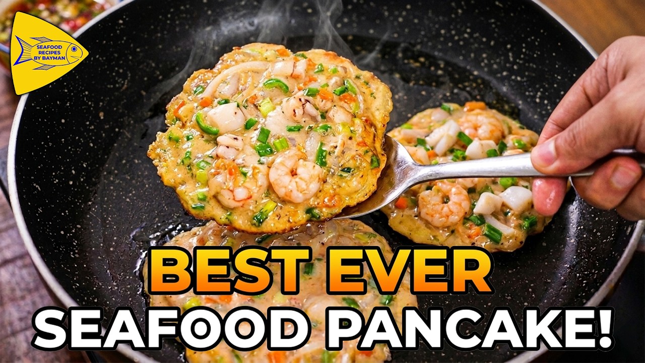Seafood Pancake | Prawns | Fish | Squid | Veggies ...