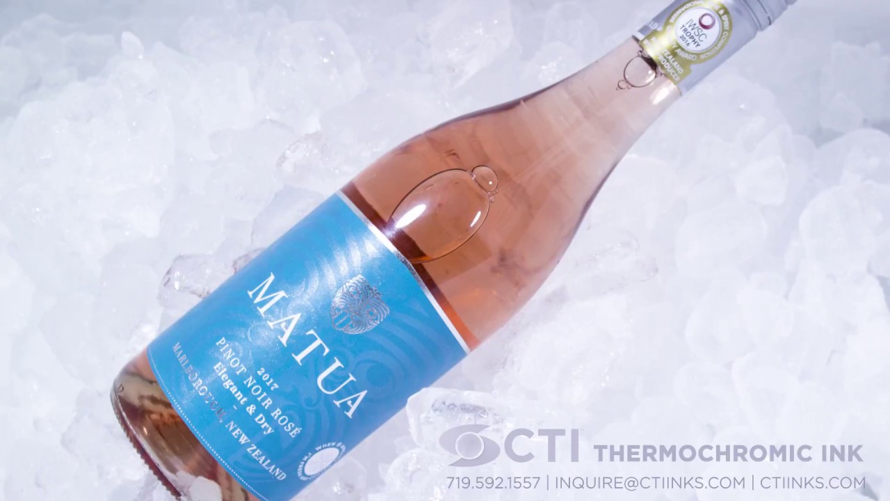 Matua Rose Thermochromic Label - YouTube