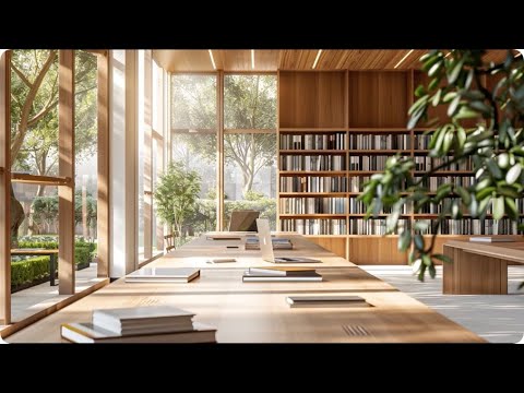 Quiet Library Ambience │ Soft White Noise, Typing & Page Turns ...