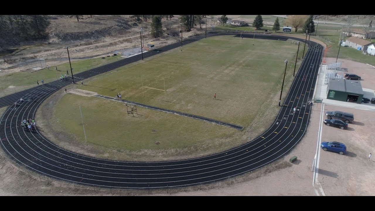 The track renovations at Ranger Field in Hill City, South Dakota | In ...