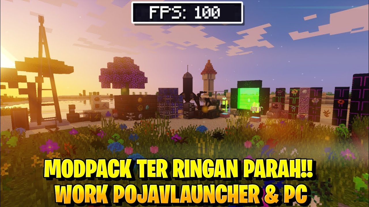 Rekomendasi Modpack Ringan Untuk Pc/Hp Low-end | Pojavlauncher - YouTube